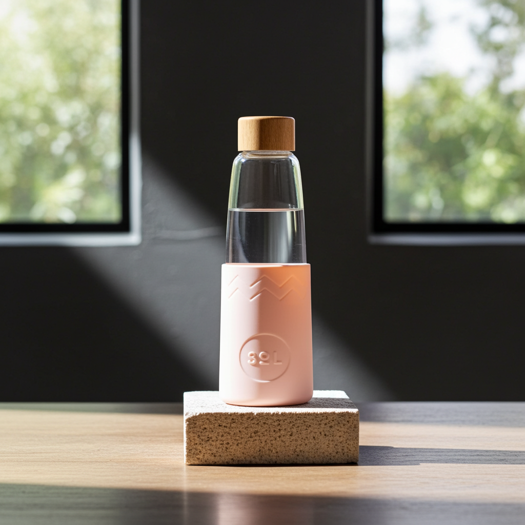 Sol Glass Water Bottle 850ml | Collectable | RunTheWall